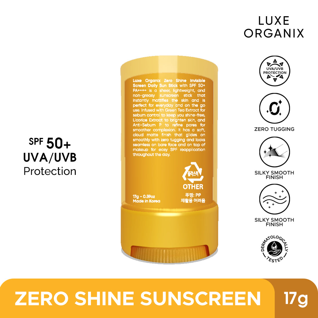 Zero Shine Invisible Screen Daily Sun Stick SPF50+ PA++++ | LOBeauty ...