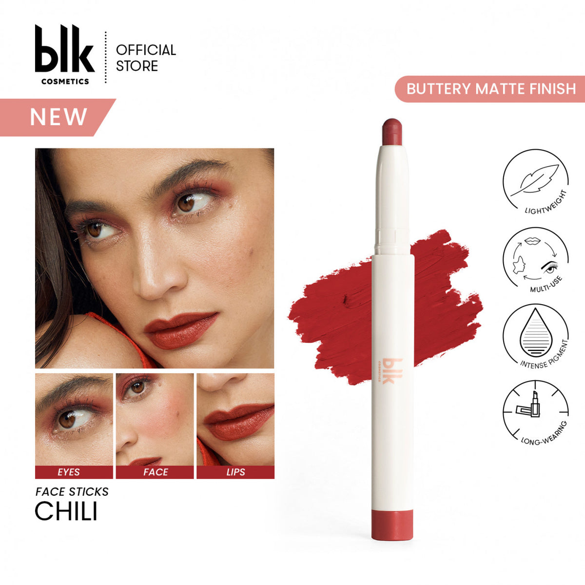 blk cosmetics Face Stick in Chili | LOBeauty | Shop Filipino Beauty ...