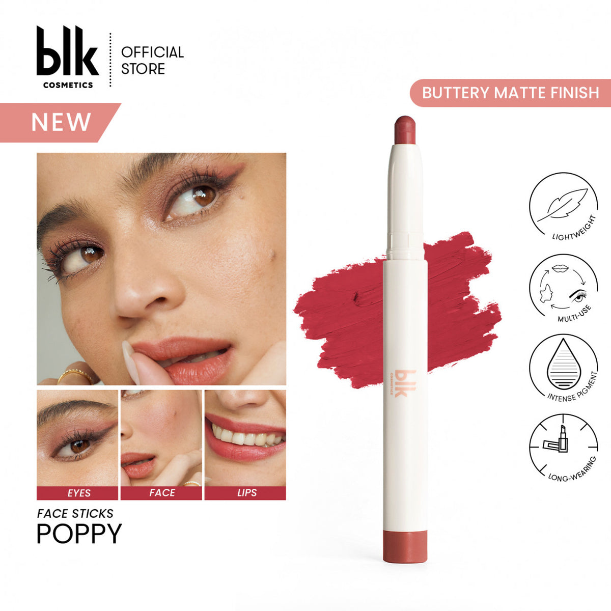 blk cosmetics Face Stick in Poppy | LOBeauty | Shop Filipino Beauty ...