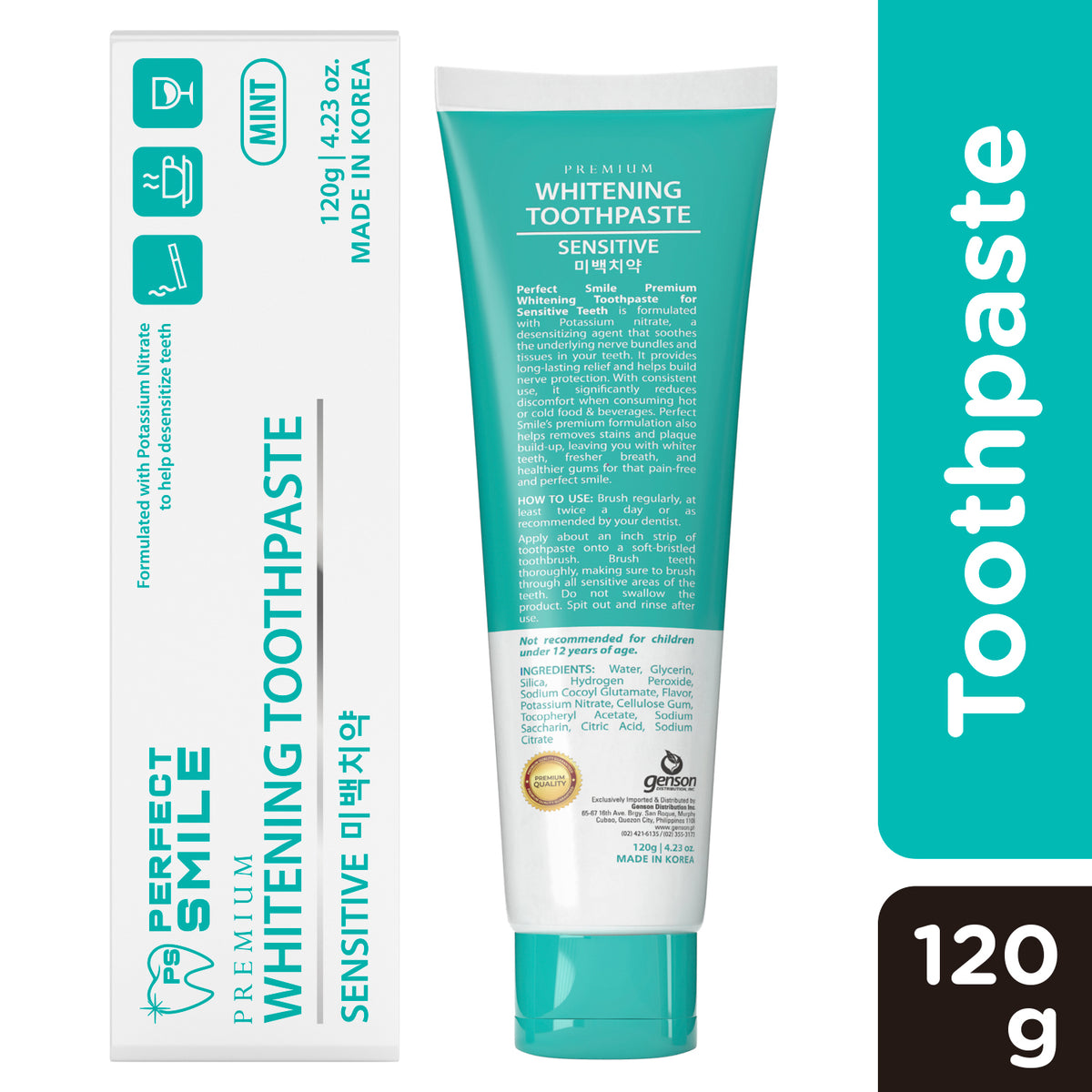 Perfect Smile Whitening Toothpaste Sensitive 120g | LOBeauty | Shop ...
